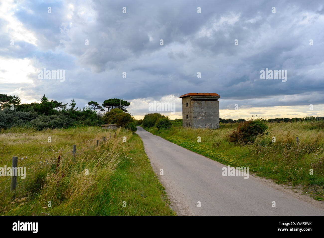 Wartime lookout tower Stock Photo - Alamy