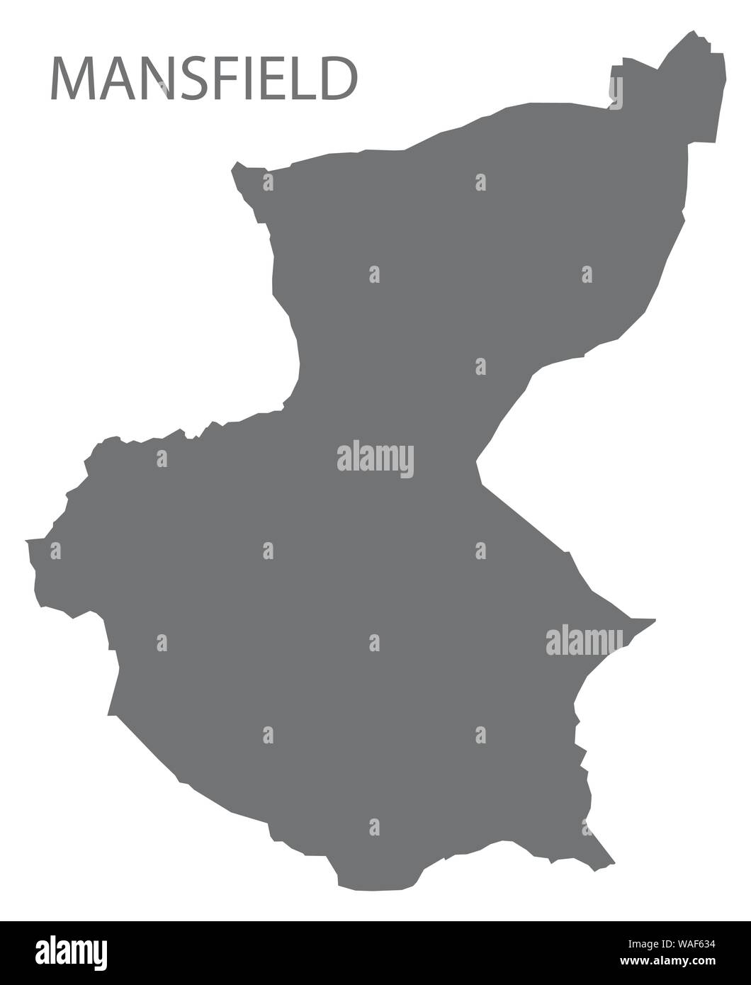 Map of mansfield hi-res stock photography and images - Alamy