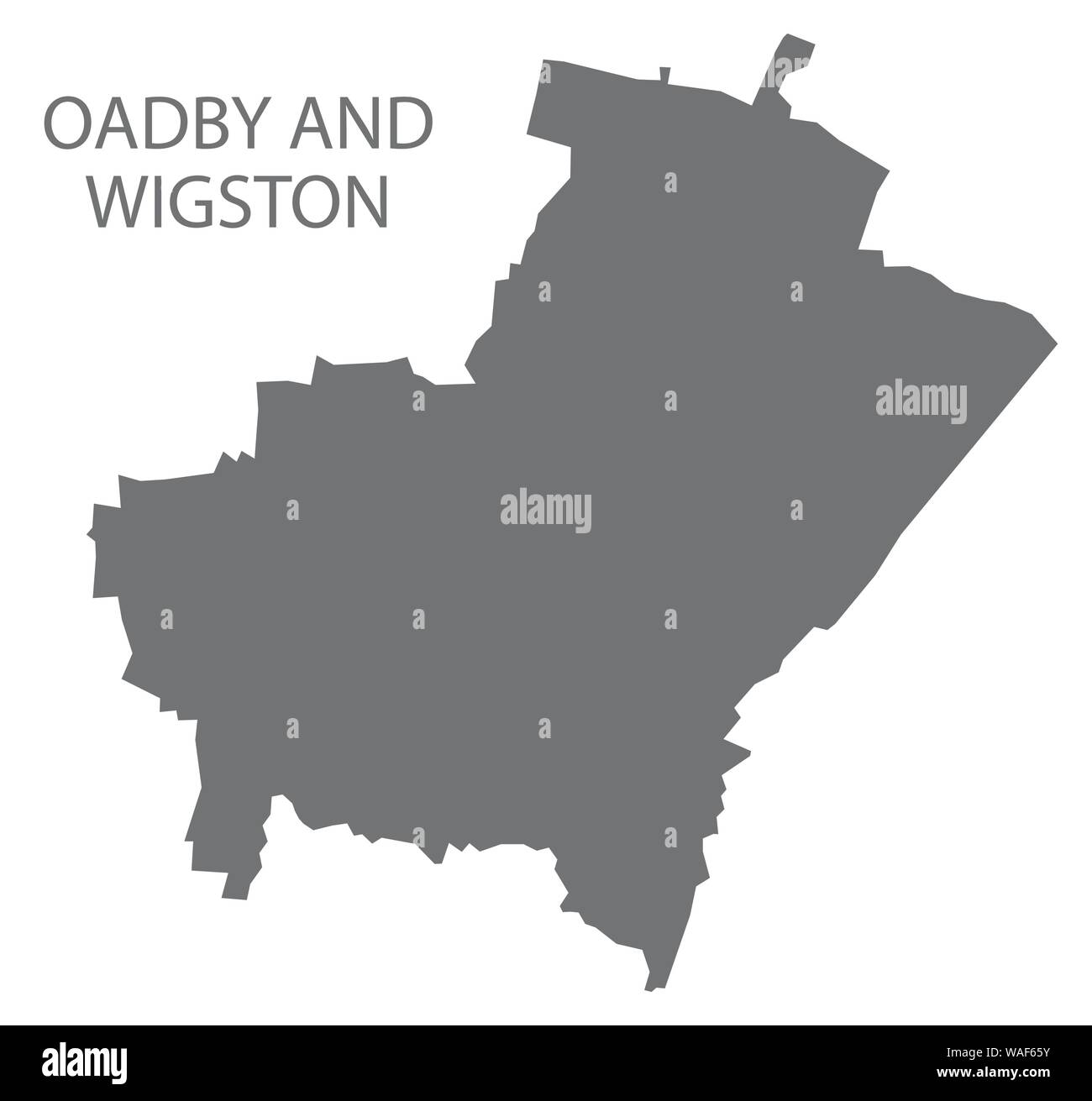 Wigston map Cut Out Stock Images & Pictures - Alamy