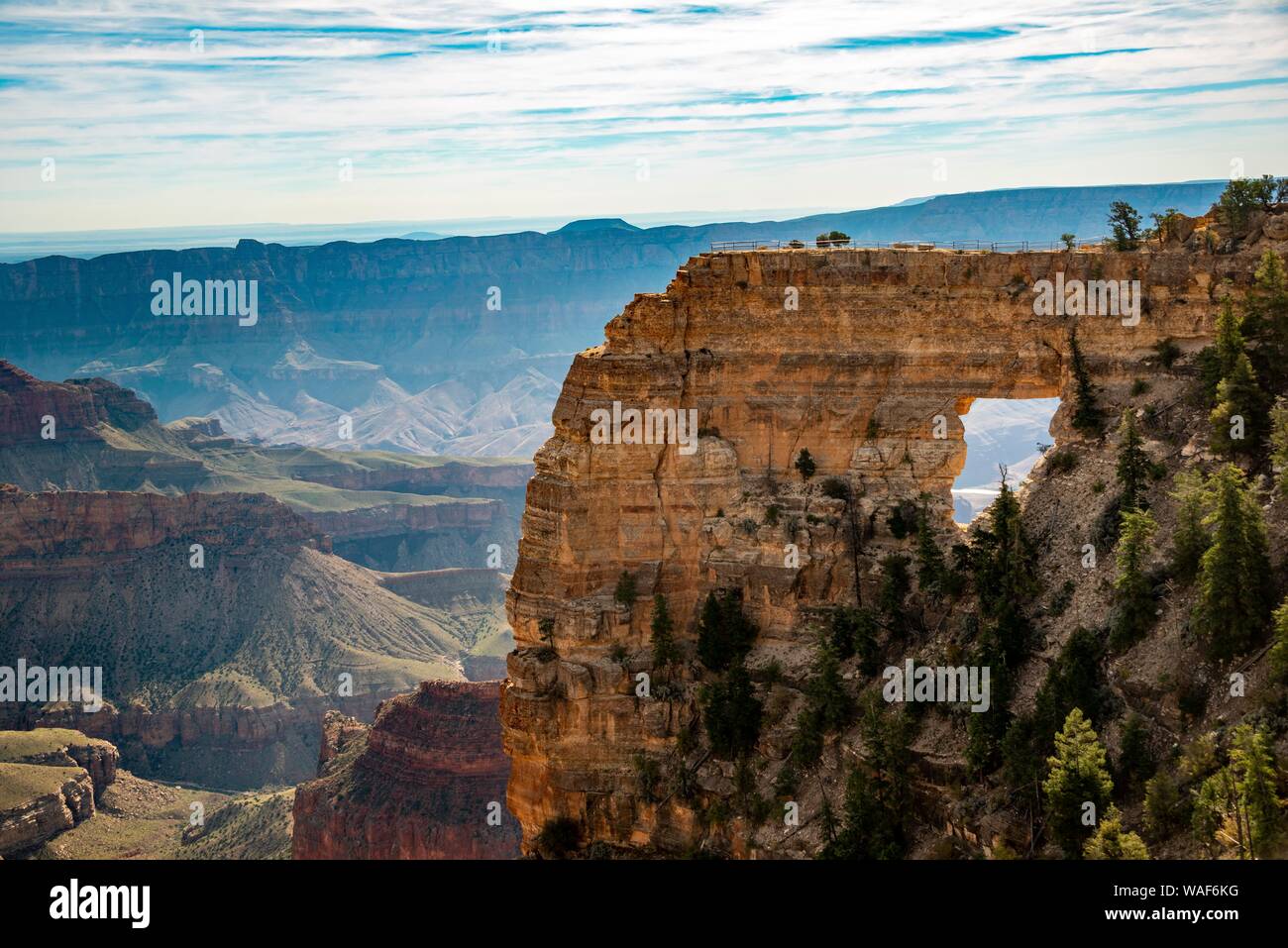 Rock formation Angels Window, Cape Royal, North Rim, Grand Canyon ...