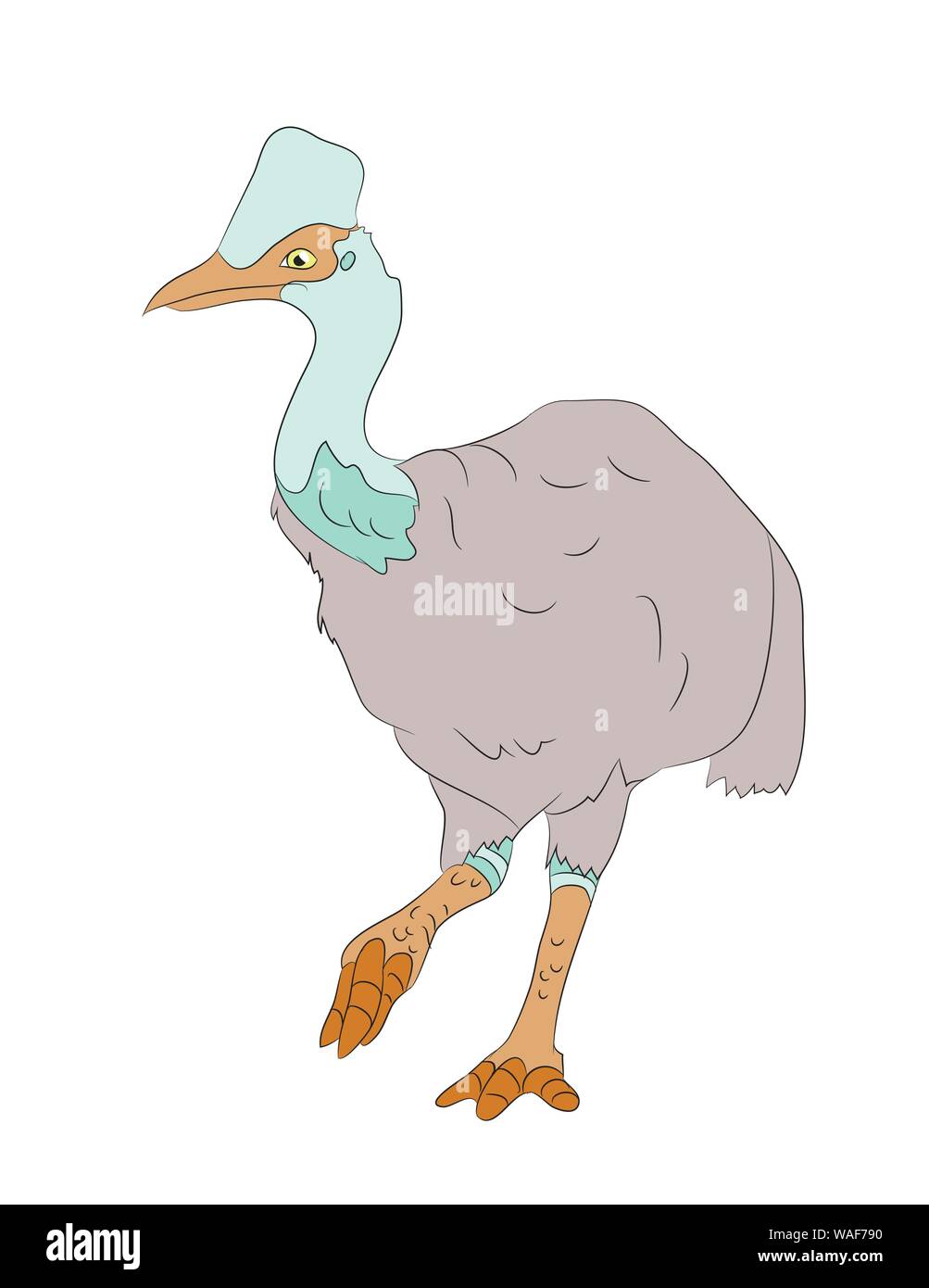 Dinosaur bird illustration Cut Out Stock Images & Pictures - Alamy