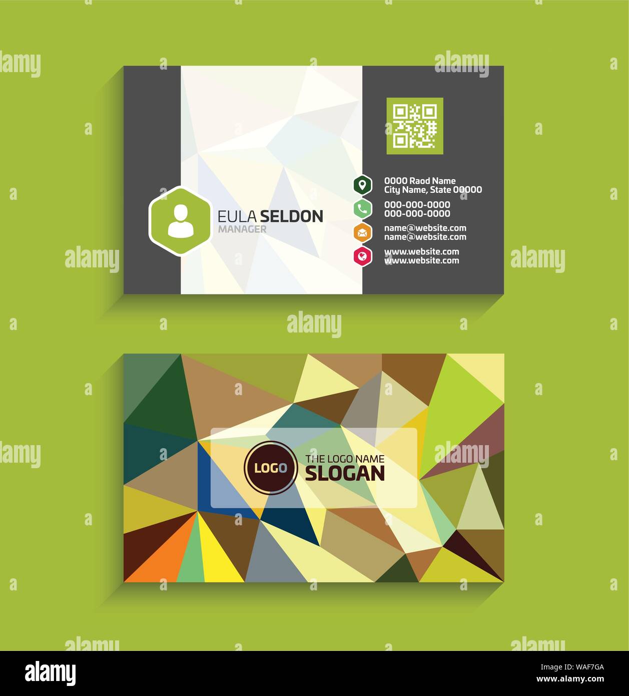 Vector modern clean flat corporate minimalist and creative business ...