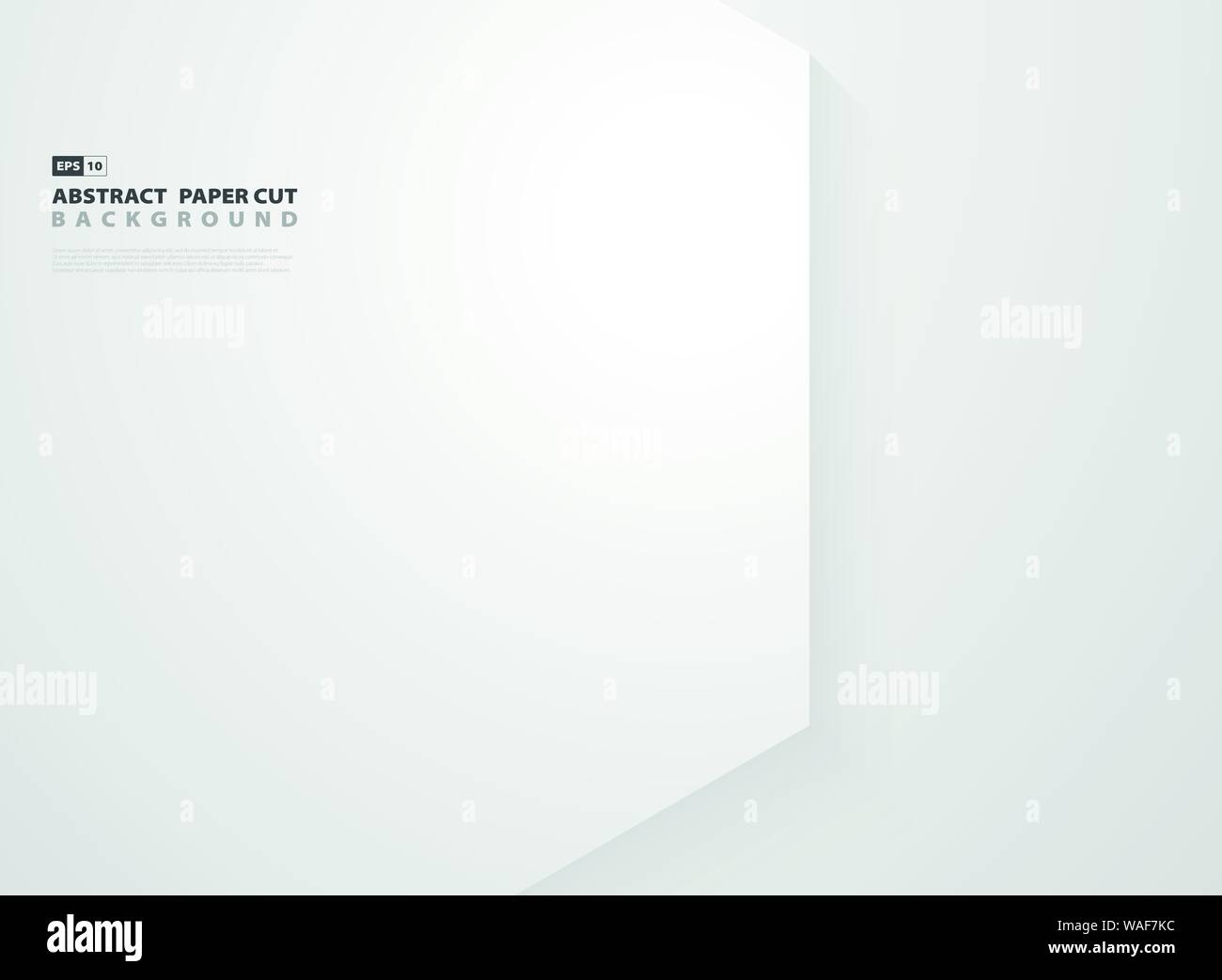 Abstract hexagon techno white gradient background. Use for poster ...