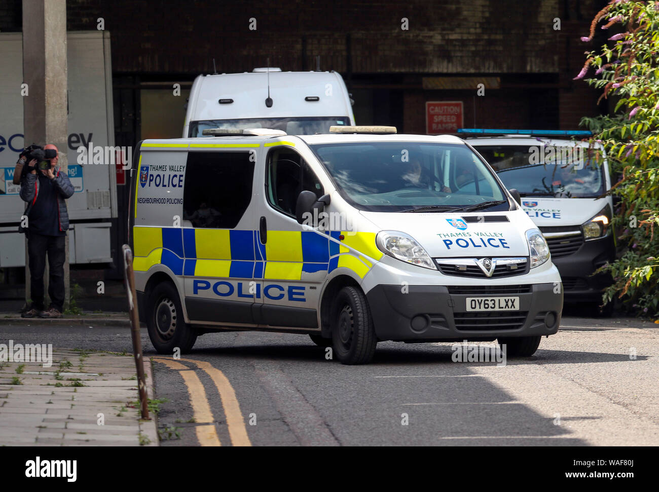 Jed foster leaves reading magistrates court hi-res stock photography ...