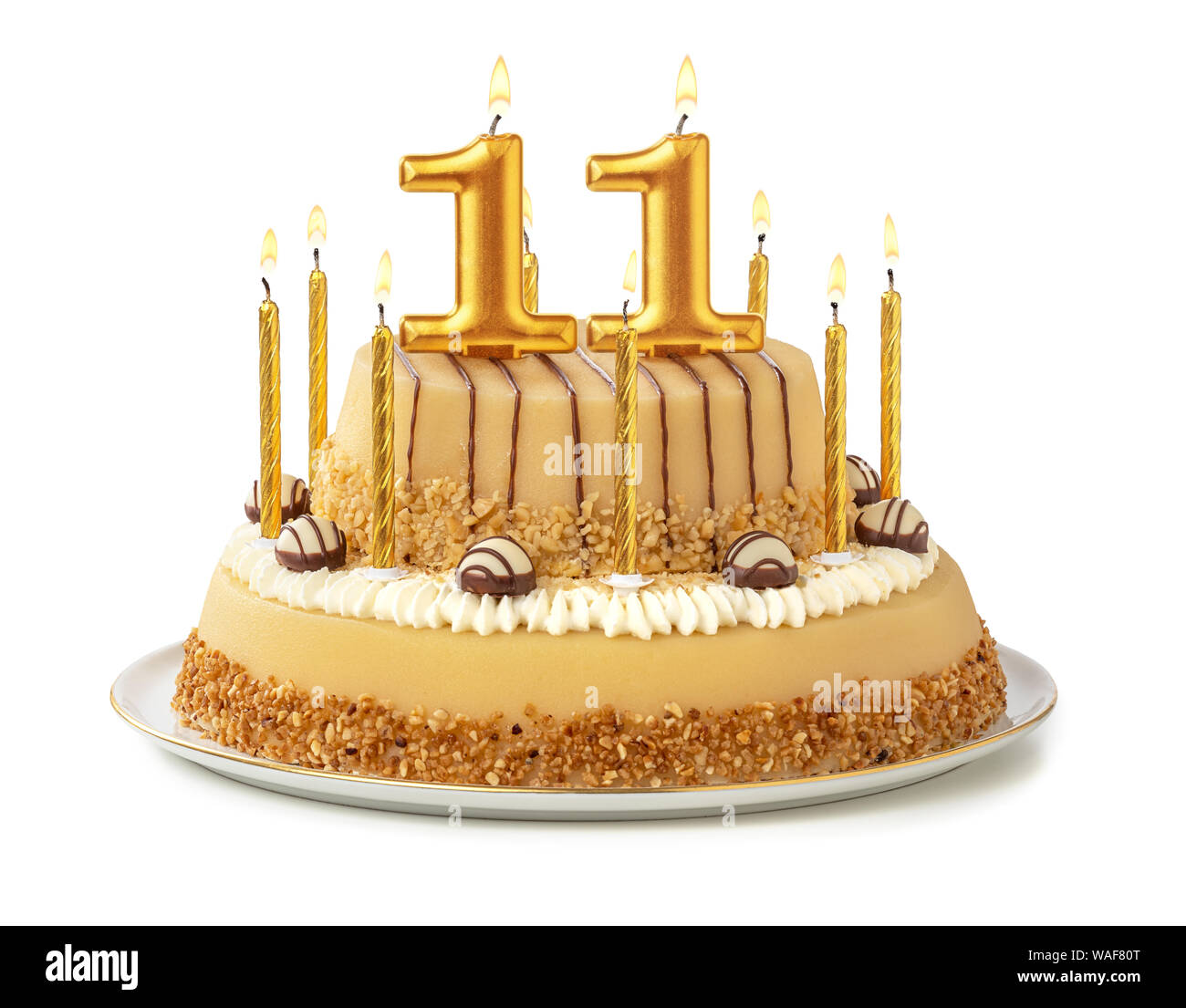 Birthday candles number eleven isolated hi-res stock photography and ...
