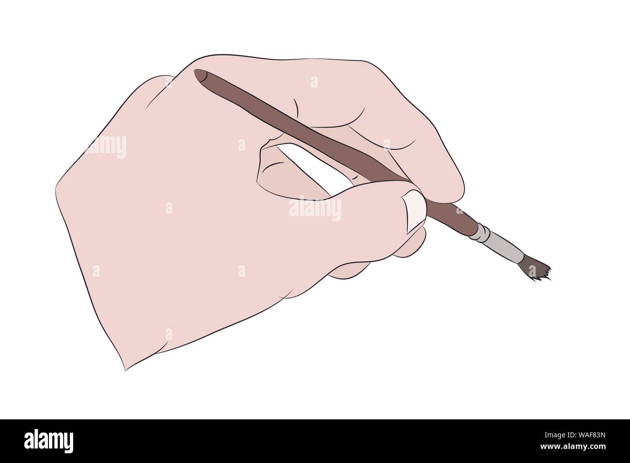 colored hand drawn lines, vector, white background Stock Vector Image ...