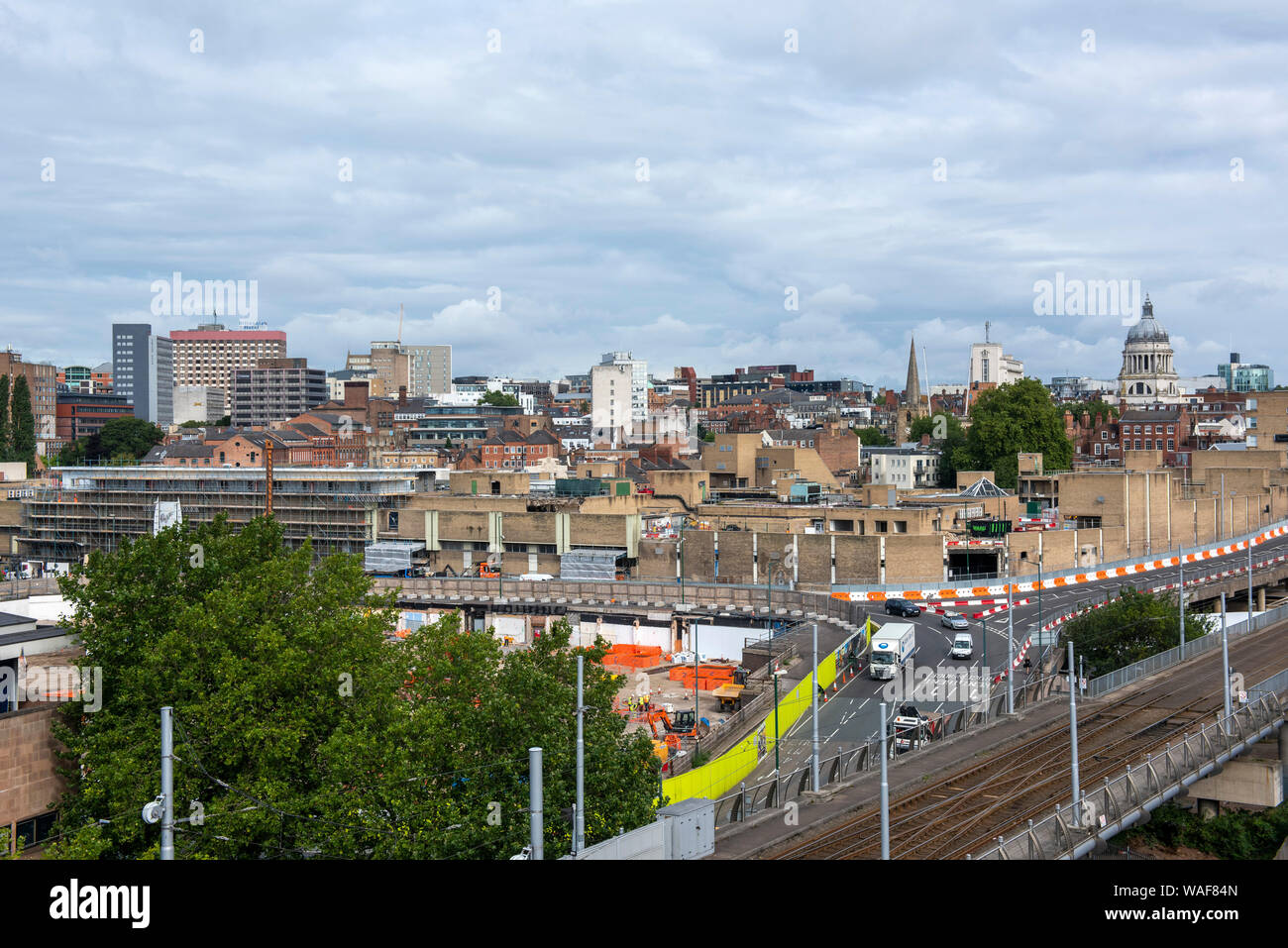 Nottingham City Centre and Broadmarsh Redevelopment, captured from the ...