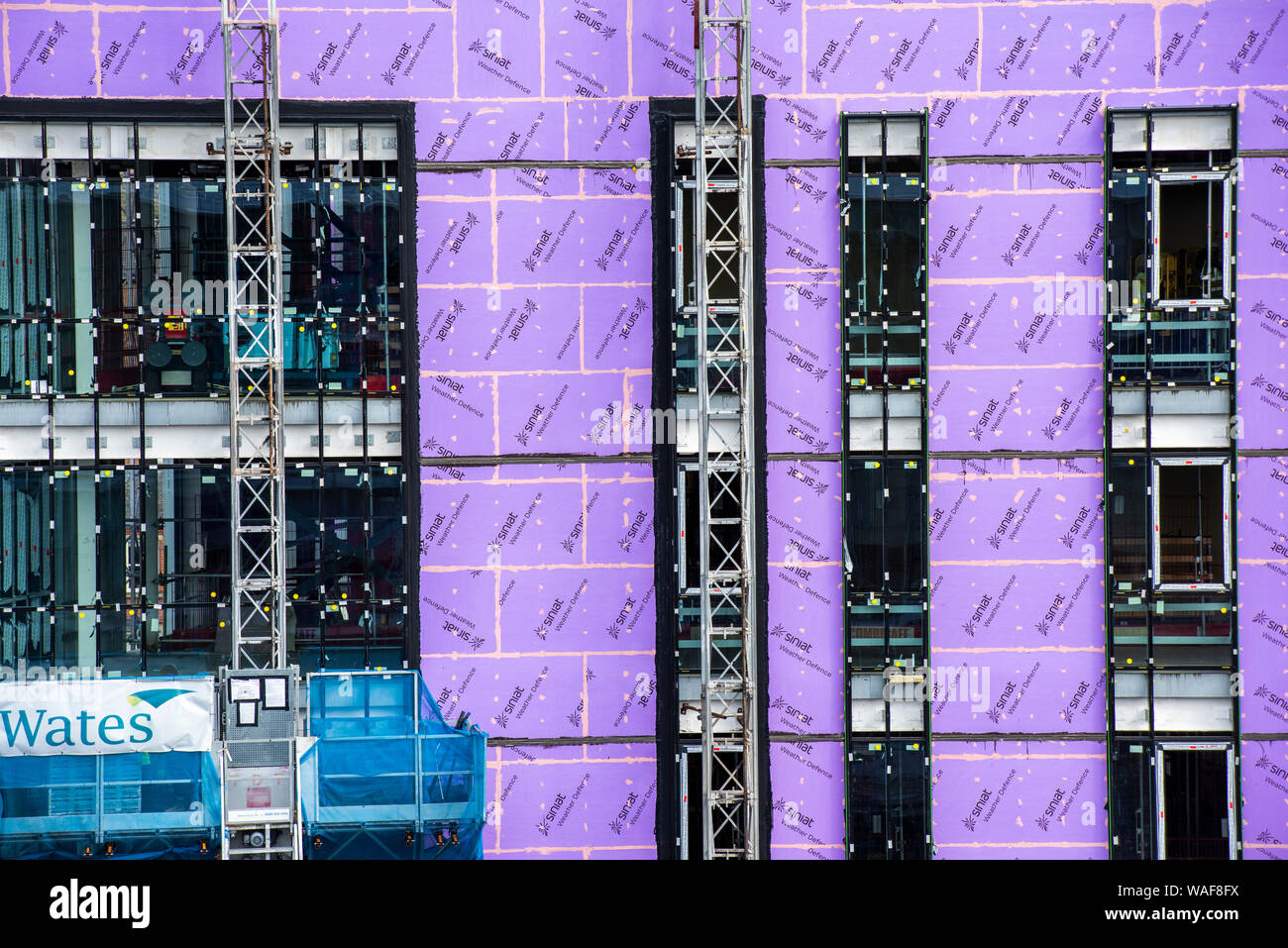 Nottingham City Centre and the construction of the City Hub, captured ...
