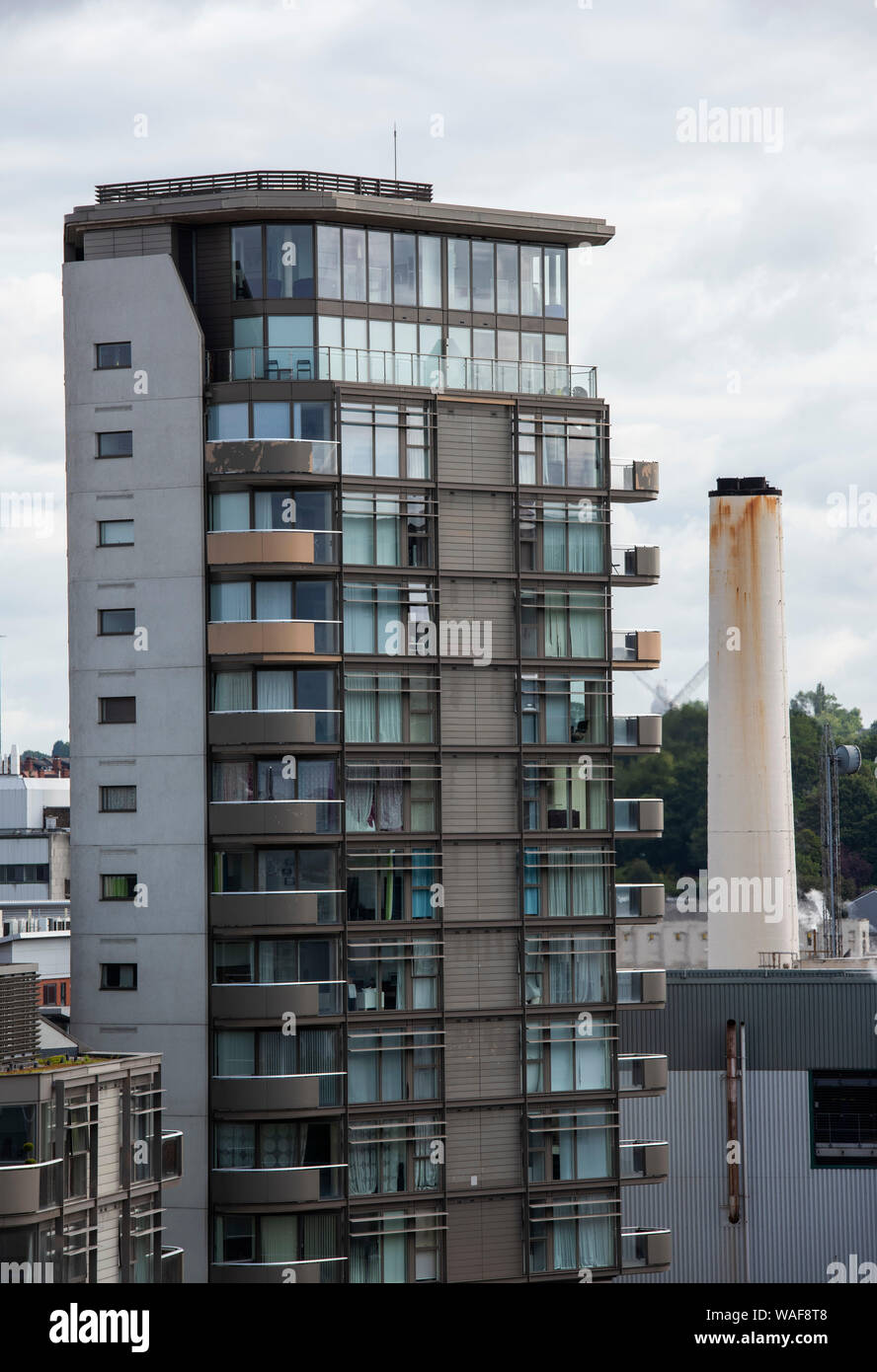 Nottingham One Development, captured from the roof of Loxley House on ...