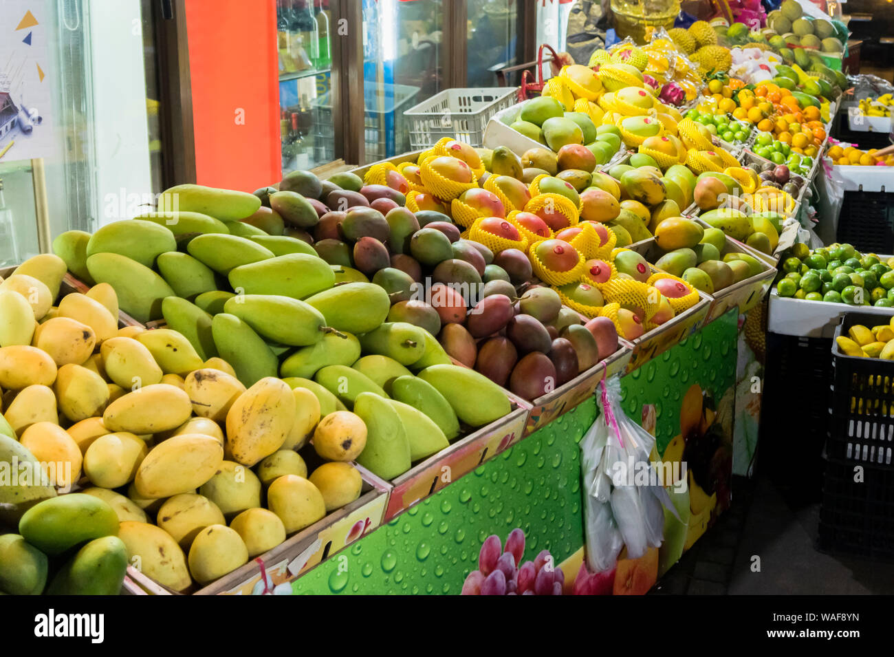 Fresh mangoes in the market Stock Photo - Alamy