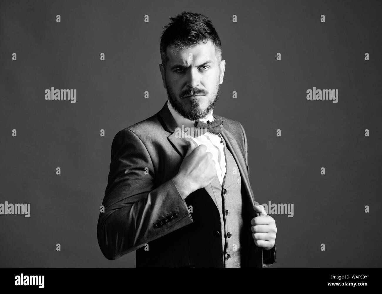 Businessman formal outfit. Classic style aesthetic. Perfect suit fit ...