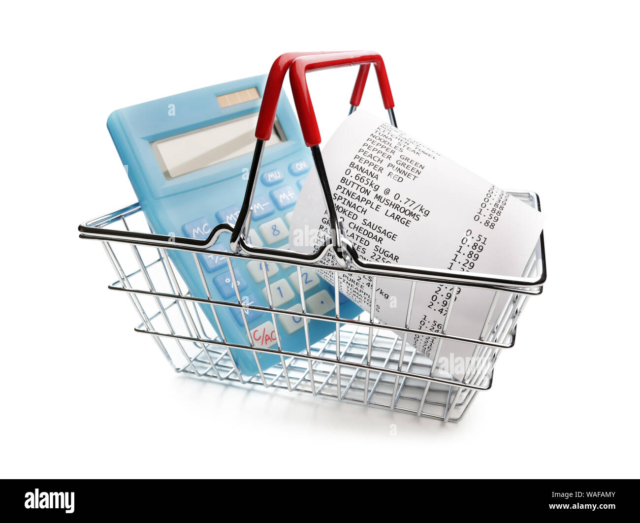 Supermarket receipt trolley hi-res stock photography and images - Alamy