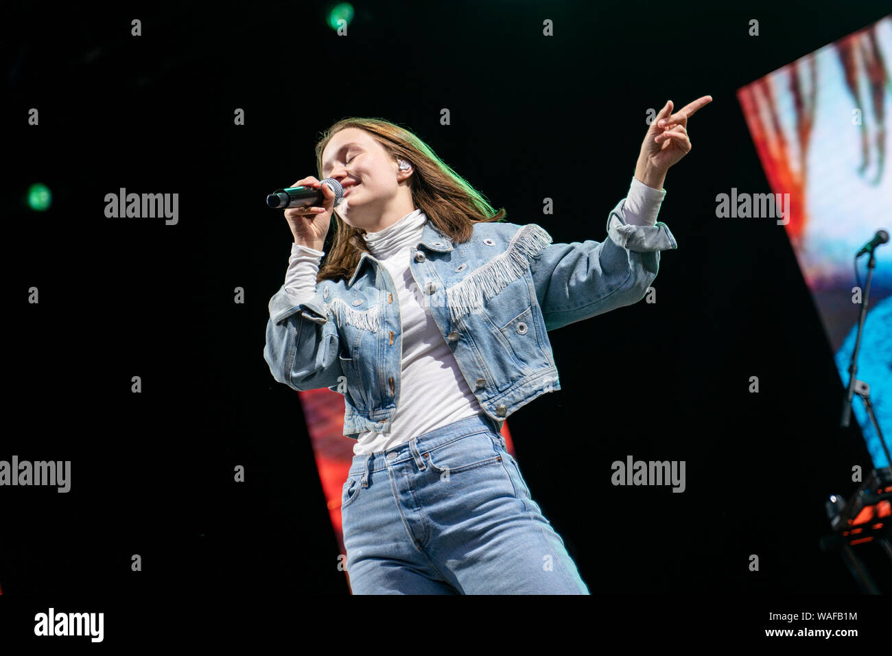 Bergen, Norway. 16th, August 2019. The Norwegian singer and songwriter ...