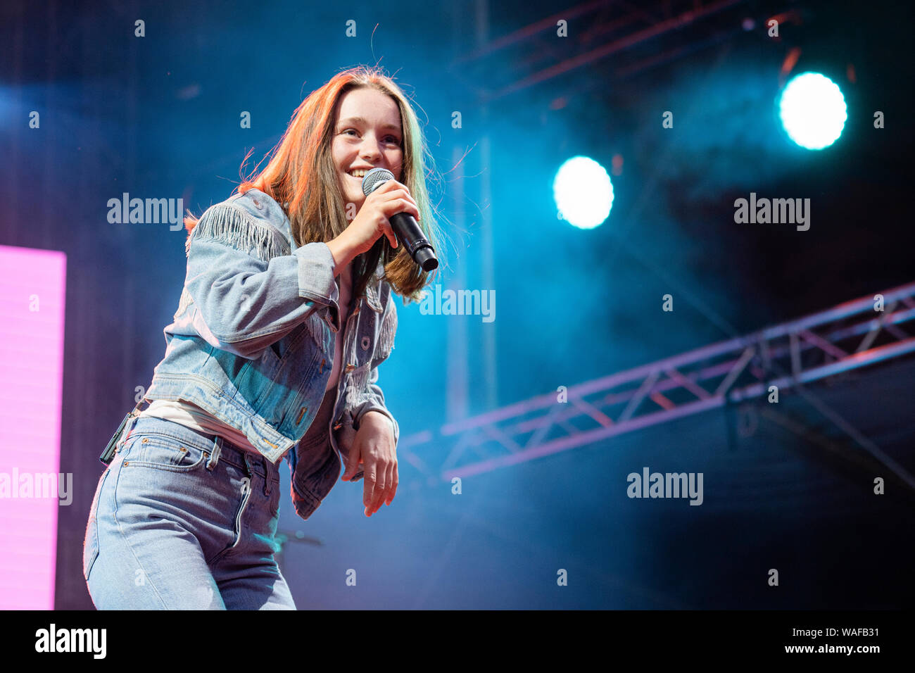 Bergen, Norway. 16th, August 2019. The Norwegian singer and songwriter ...