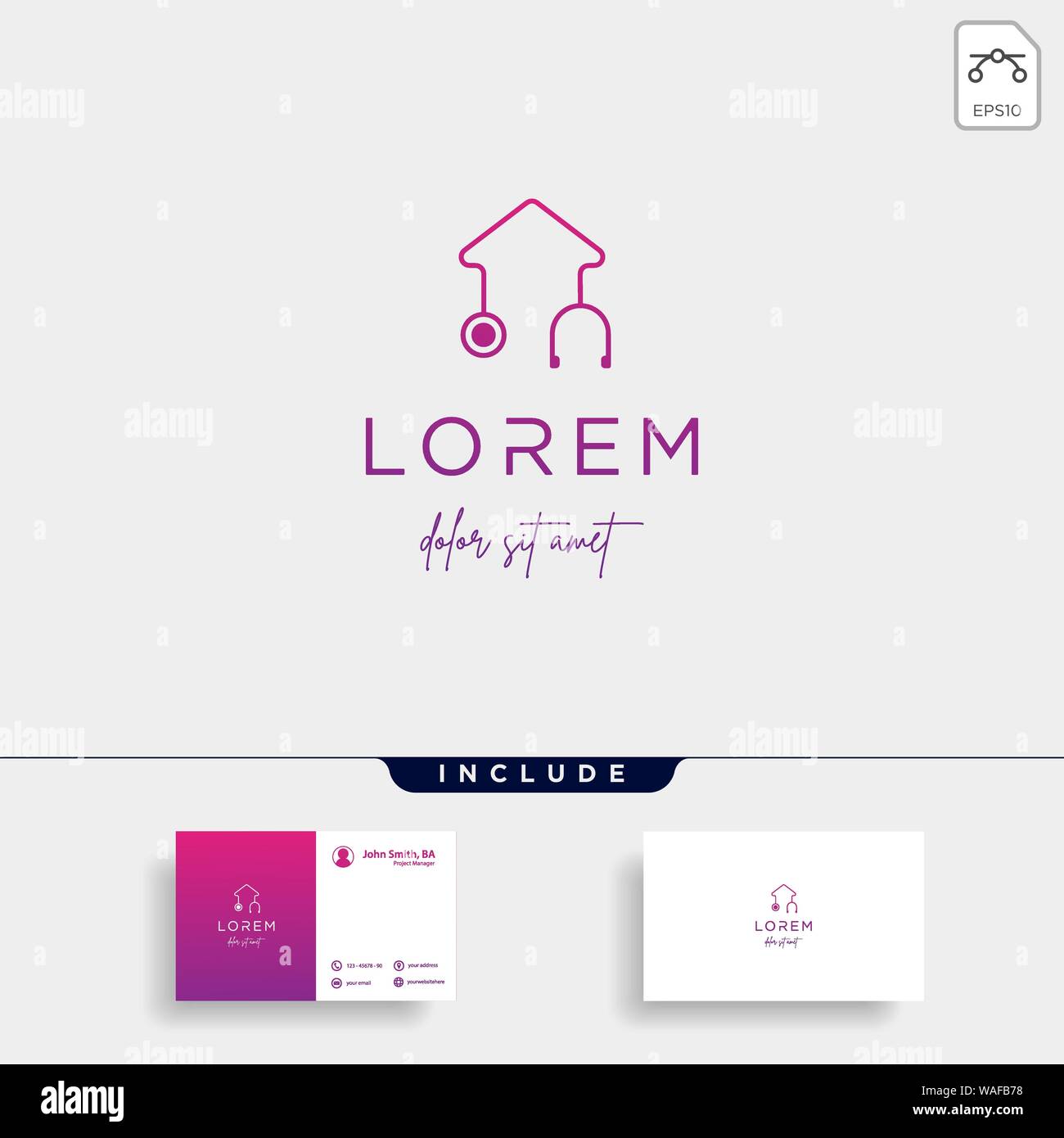 medical home logo vector design illustration Stock Vector Image & Art ...