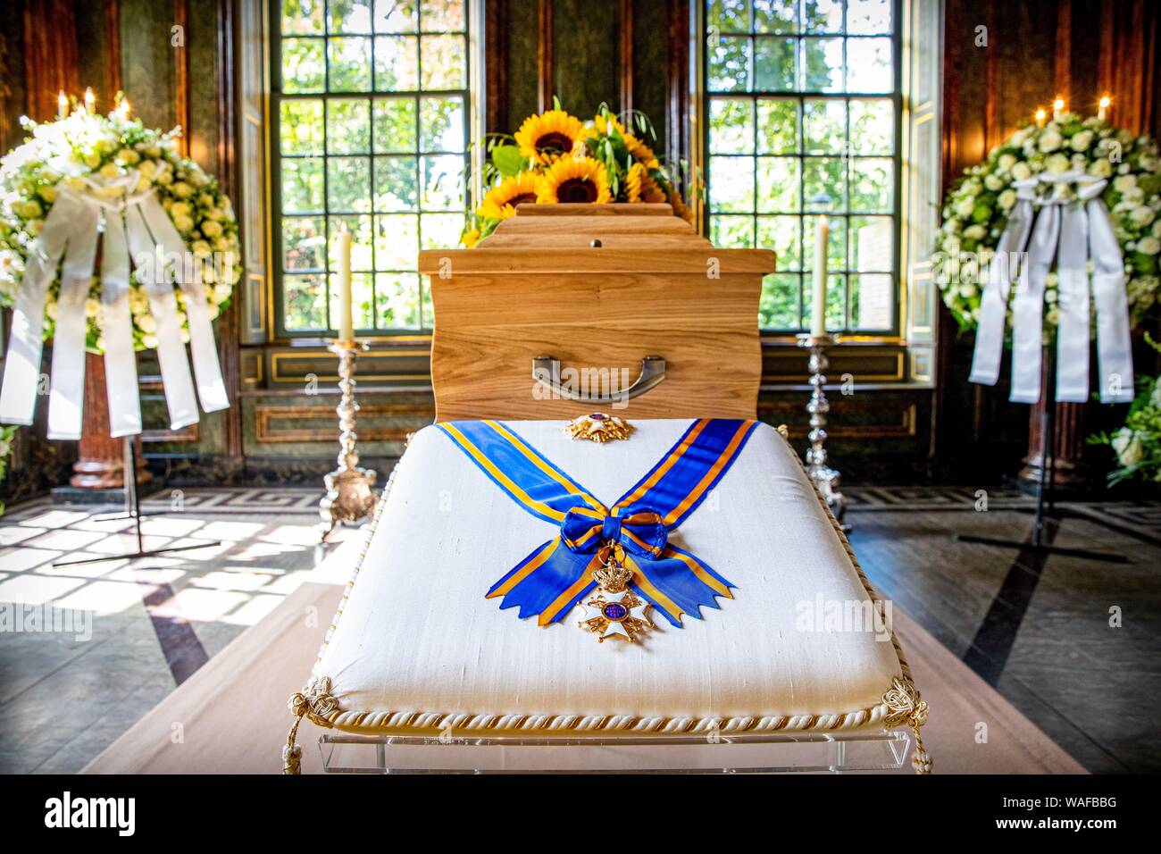 The Hague, Netherlands. 20th Aug, 2019. The coffin of Princess ...