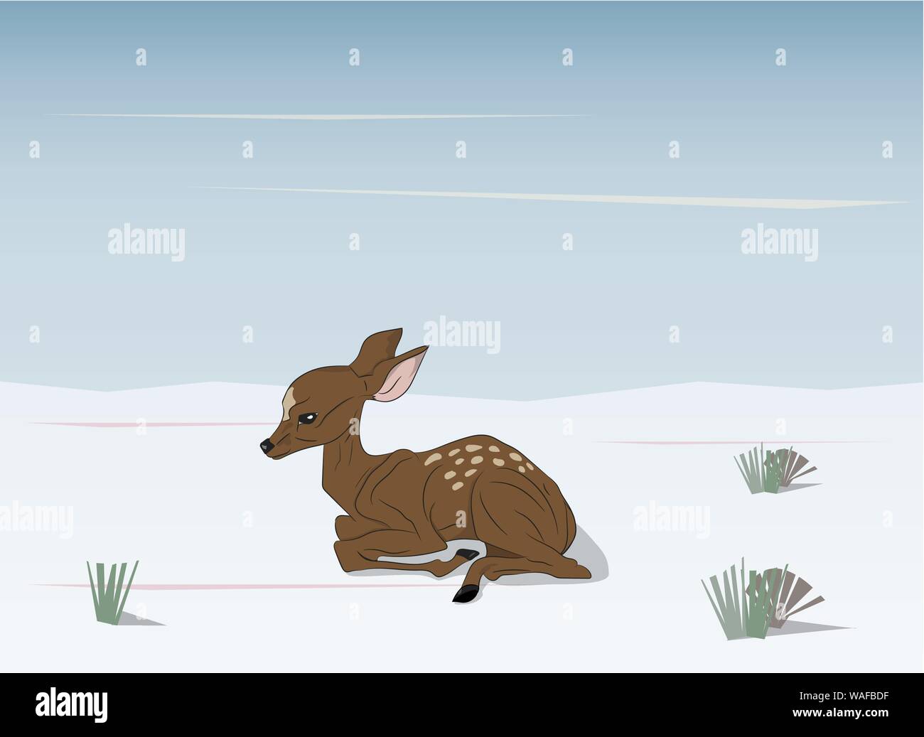 Deer child Stock Vector Images - Alamy