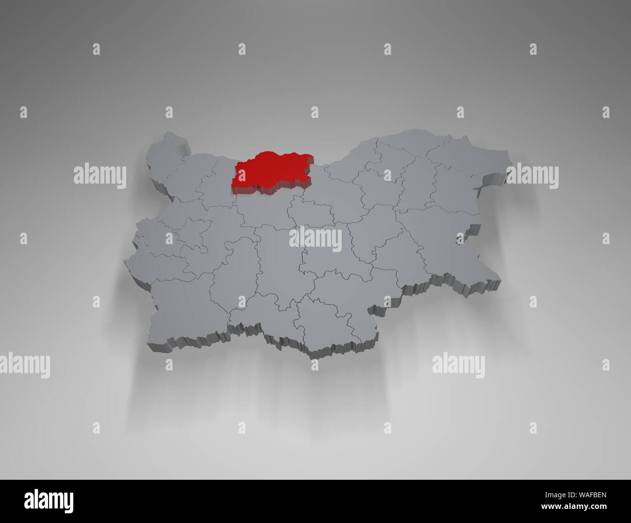 Bulgaria provinces. Administrative regions. Pleven area Stock Photo - Alamy