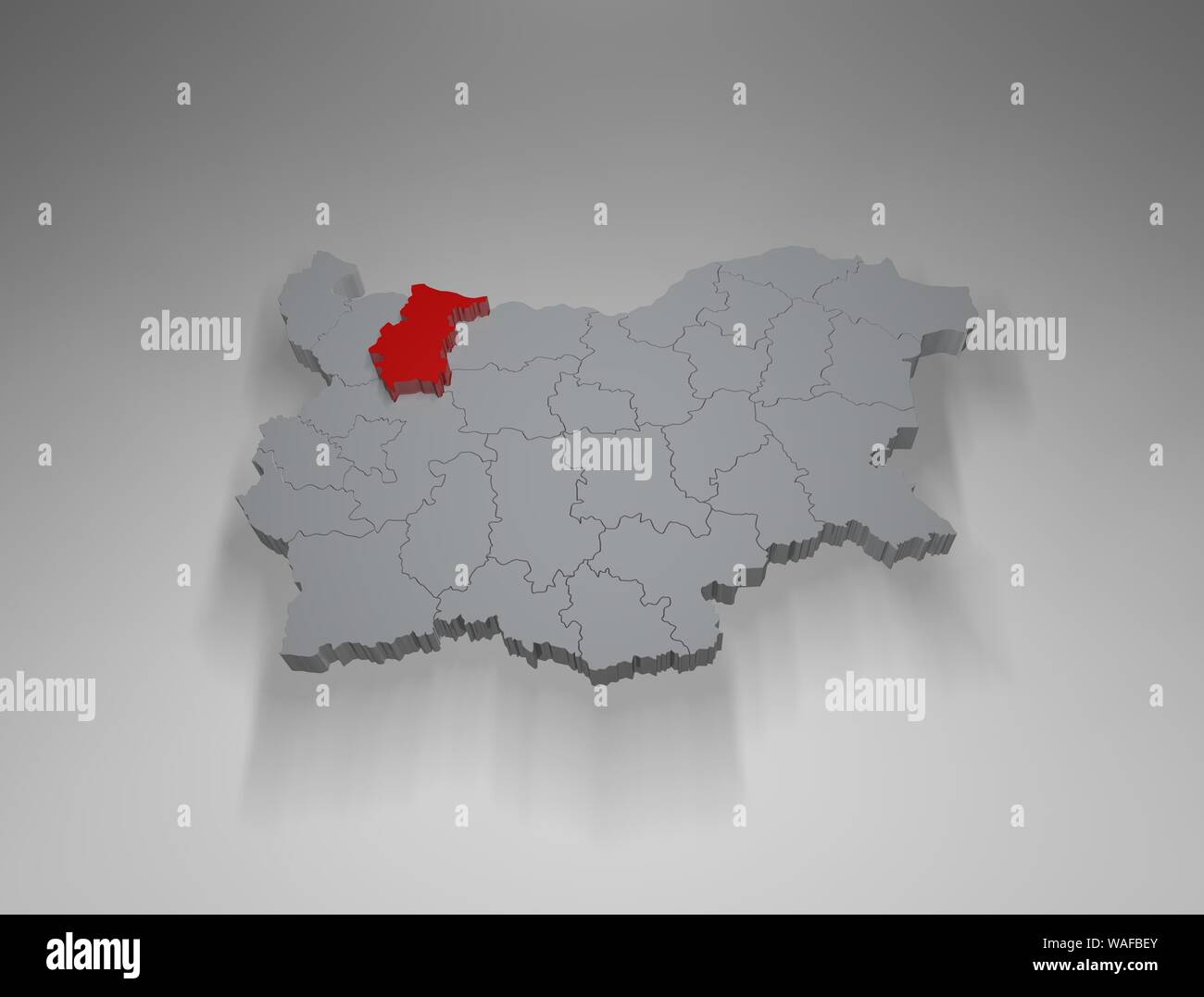 Bulgaria provinces. Administrative regions. Vratza area Stock Photo - Alamy