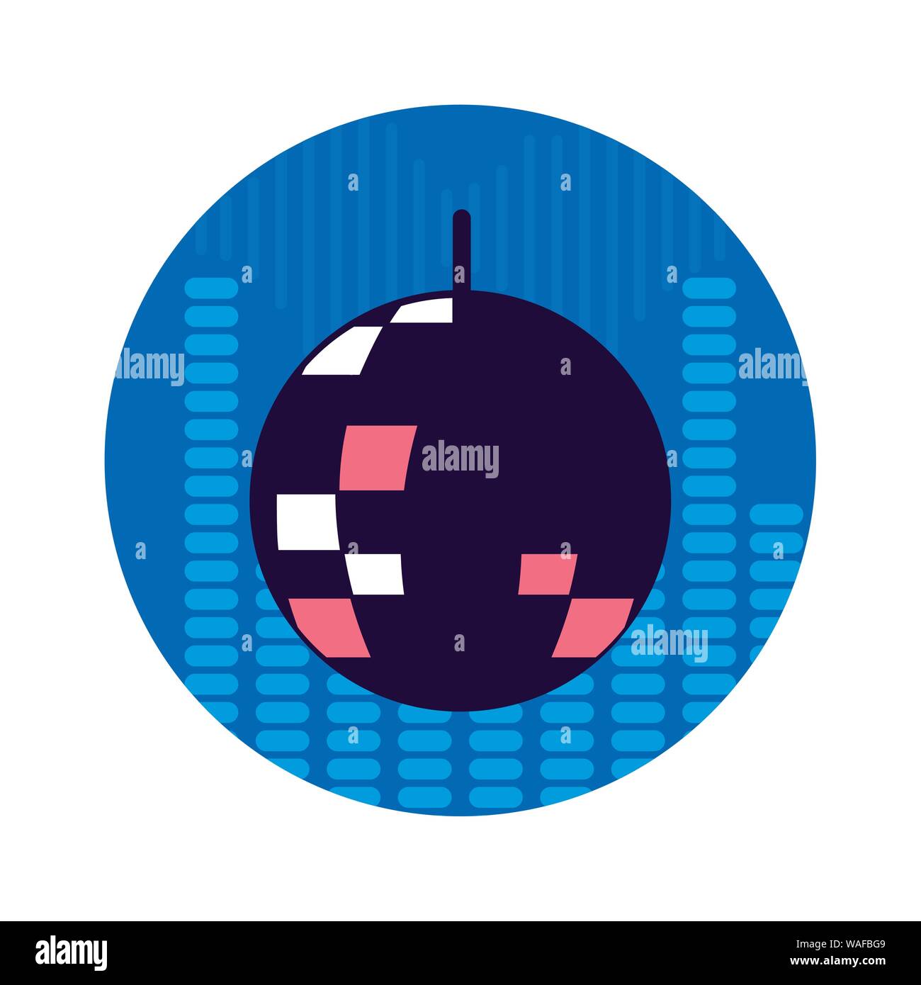 disco ball music sound design vector illustration Stock Vector Image ...