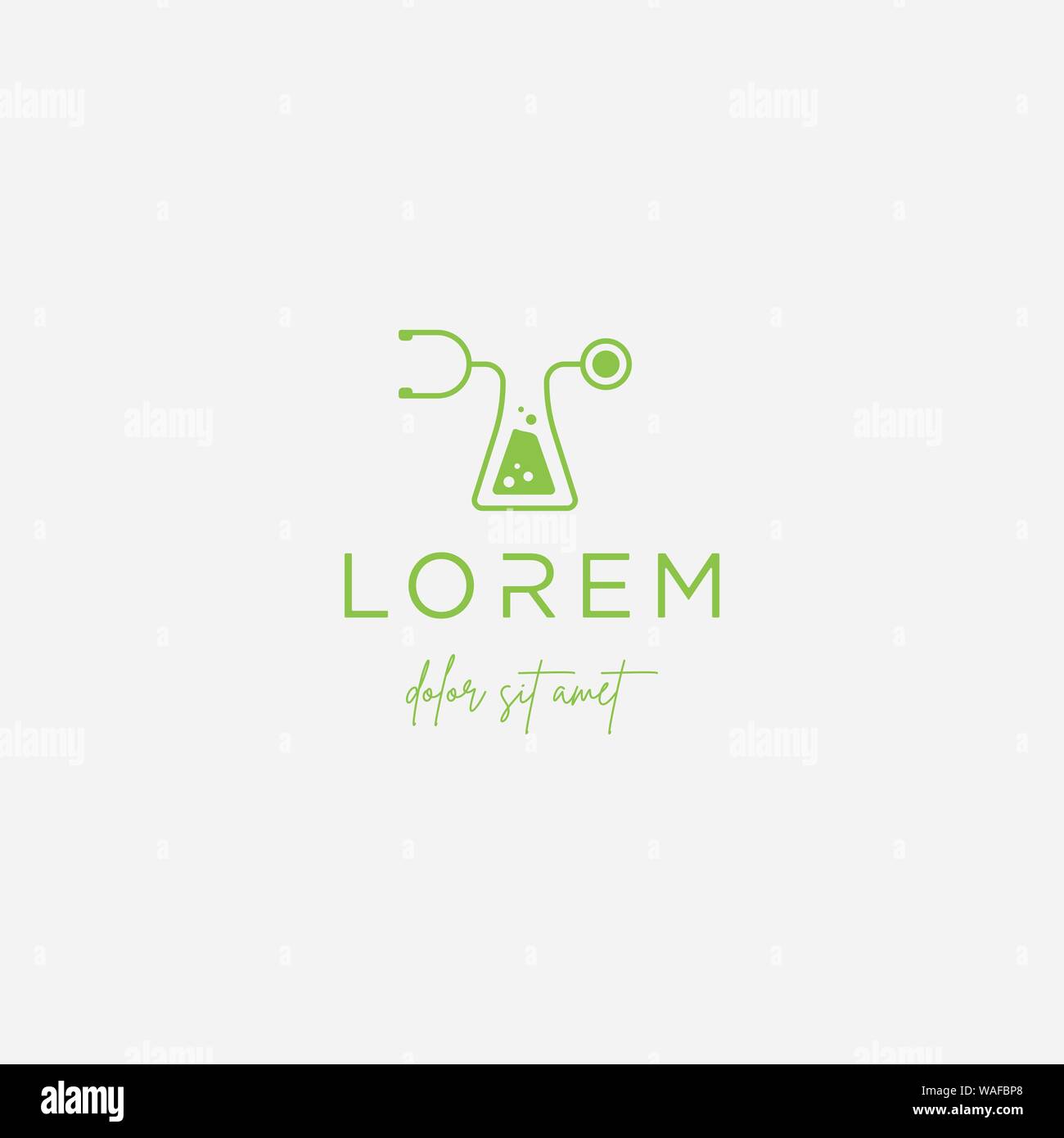 medical laboratory logo vector design icon Stock Vector Image & Art - Alamy