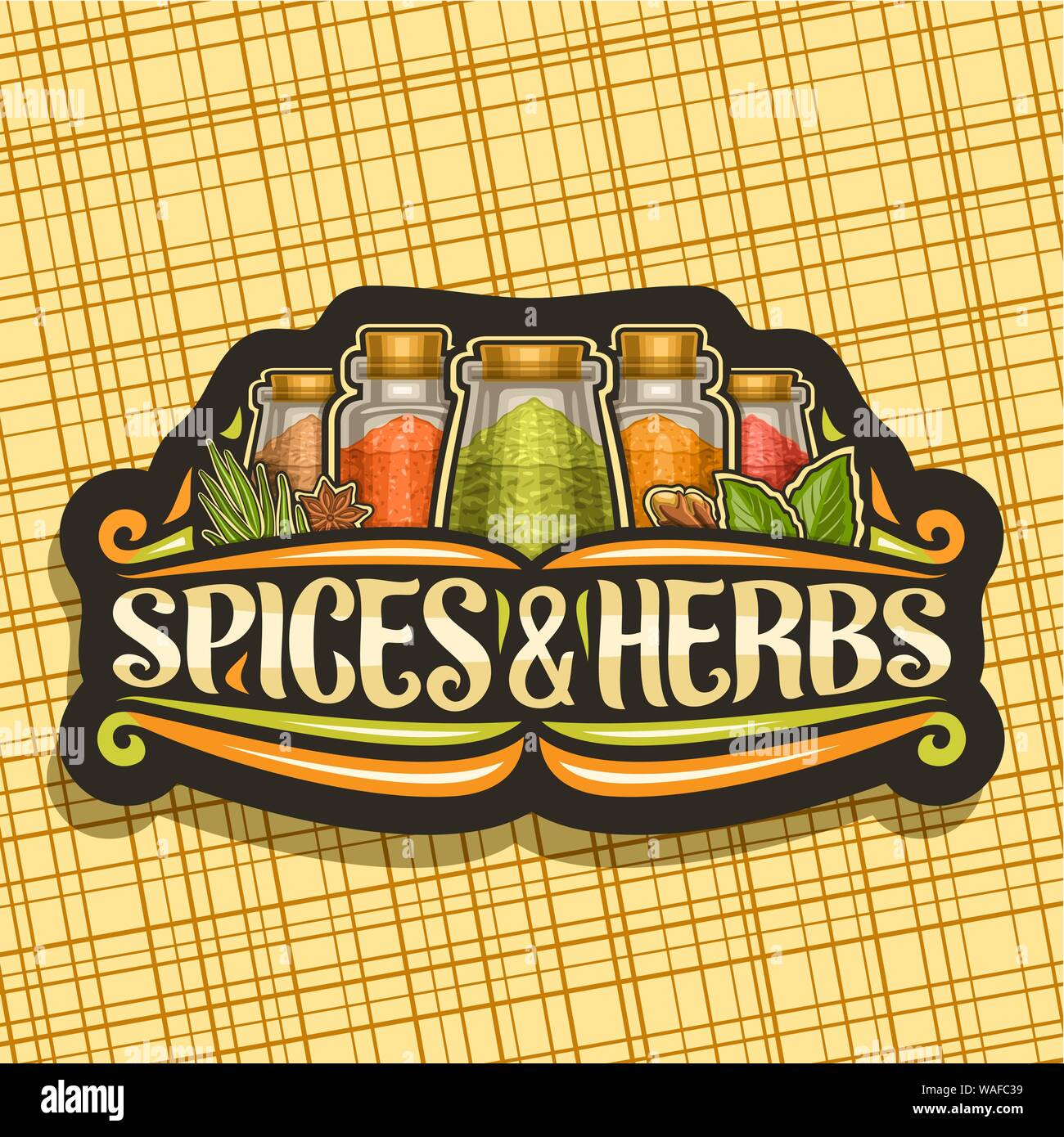 Ginger spice powder herbs Stock Vector Images - Alamy