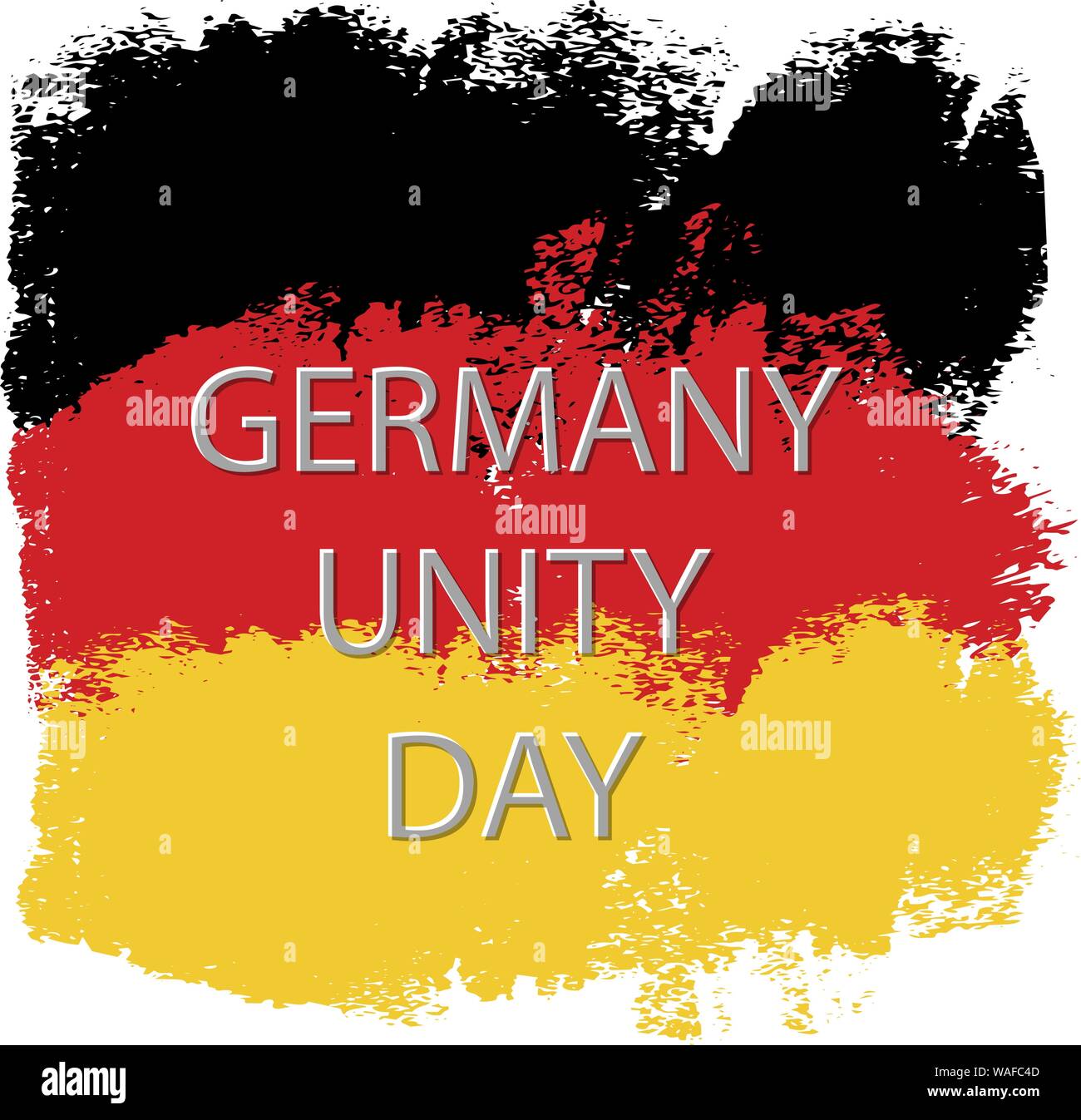 Grunge brush stroke with Germany national flag. Germany National Day ...