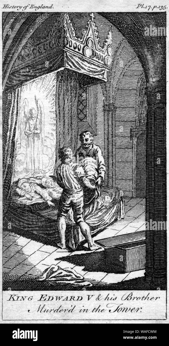 King Edward V and his brother murdered in the Tower [of London] (1483 ...