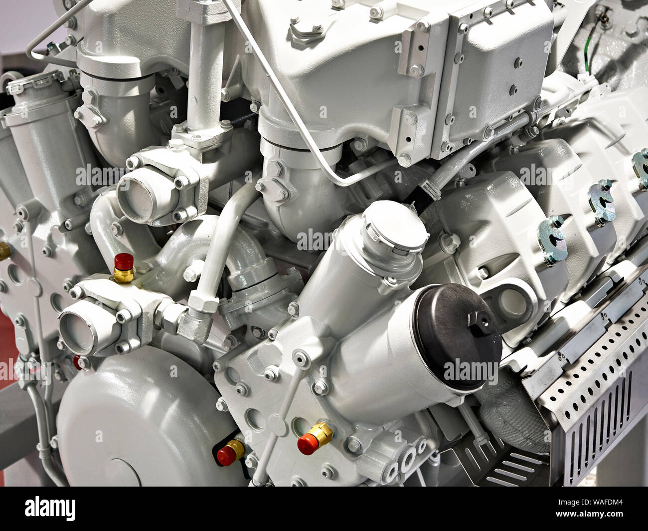 Gas engine for power plant Stock Photo - Alamy
