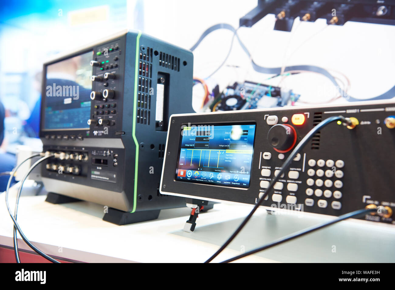 Digital pulse generator in lab. Radio measuring instruments Stock Photo ...