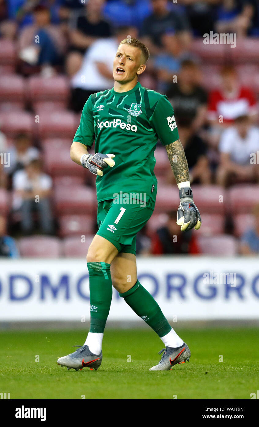 Everton goalkeeper Jordan Pickford Stock Photo - Alamy
