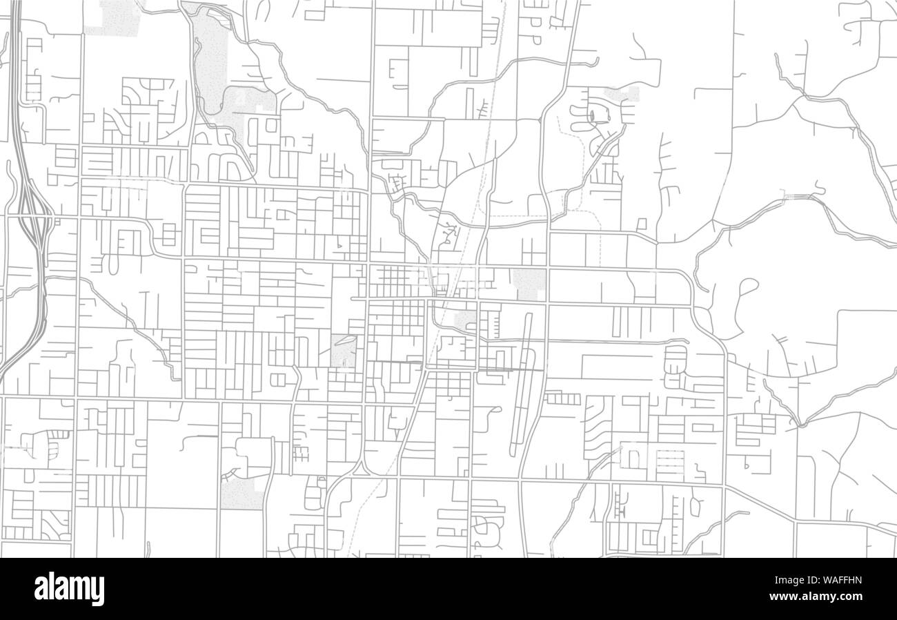 Springdale, Arkansas, USA, bright outlined vector map with bigger and ...
