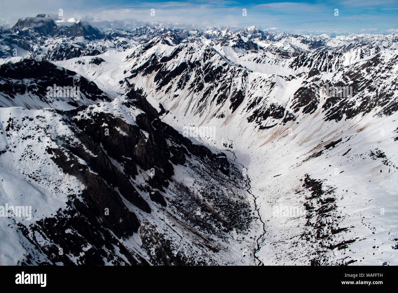 Aerial view of Alaska mountains and glaciers Stock Photo - Alamy