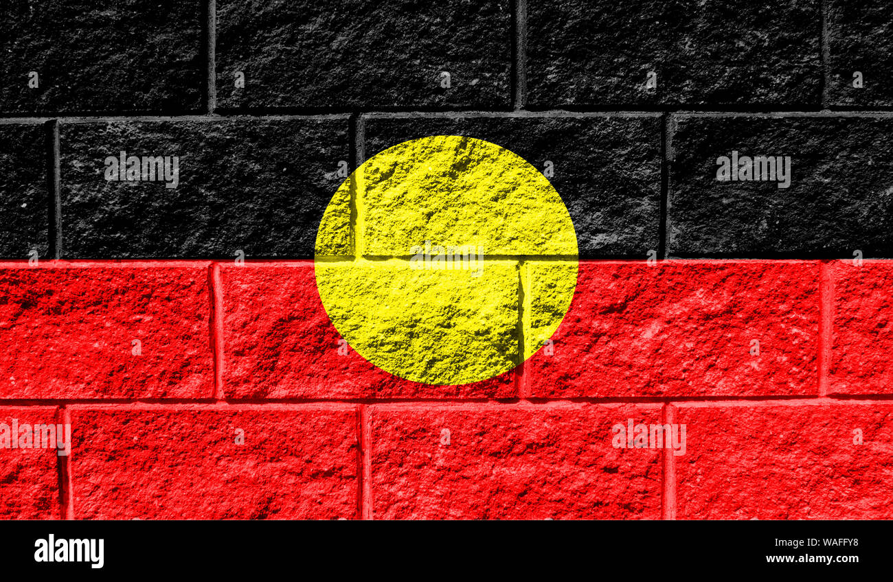Australian art aboriginal flag hi-res stock photography and images - Alamy