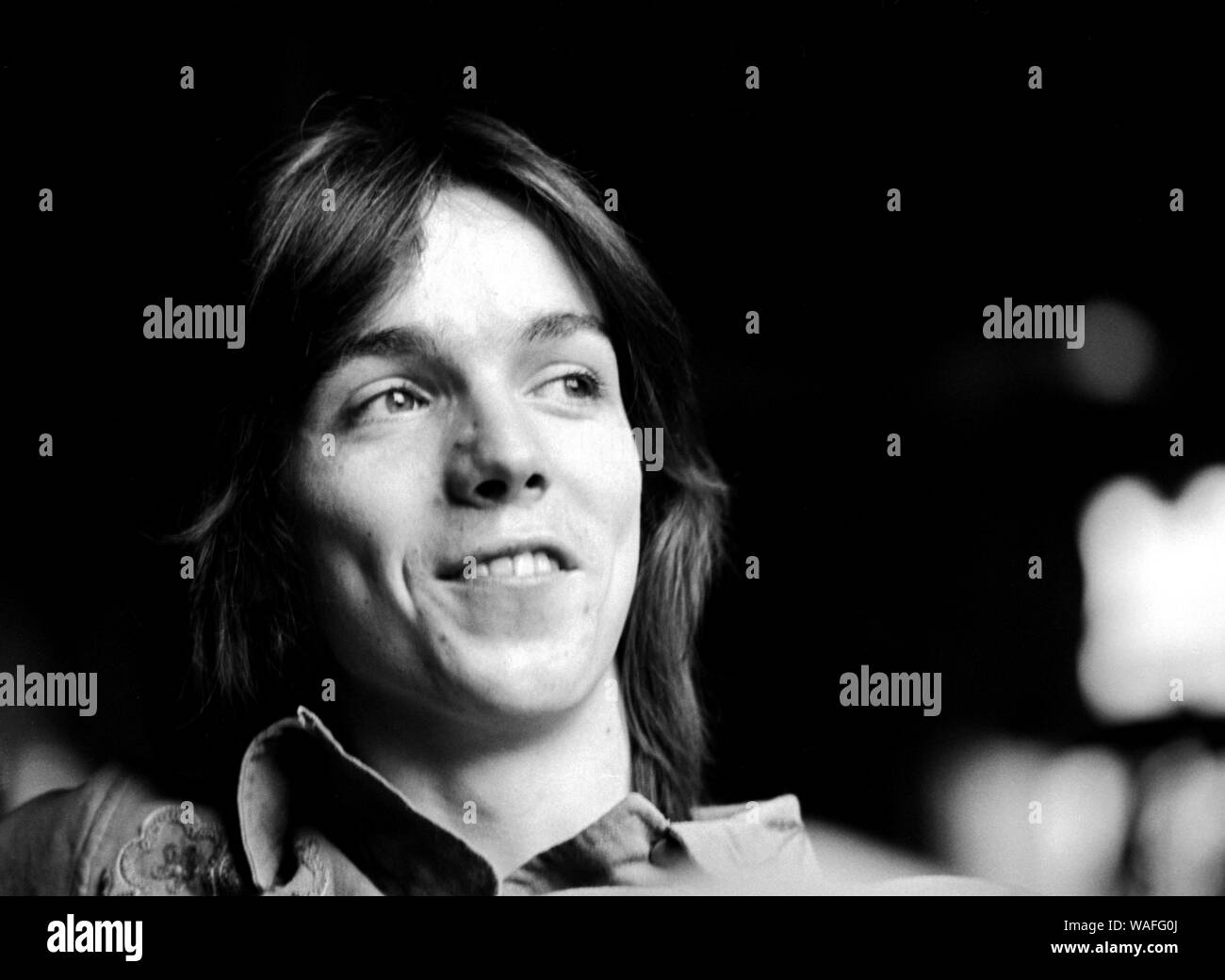Jimmy McCullough during an interview, 1973, possible Montreux Jazz ...