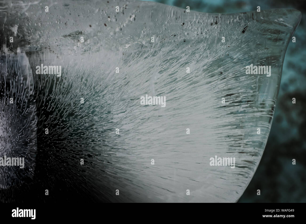 An abstract photograph of beautiful patterns in ice Stock Photo - Alamy