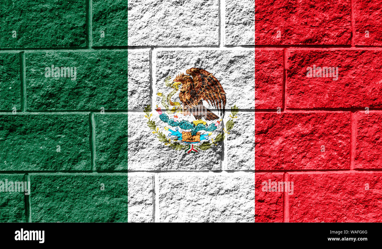 Flag of Mexico close up painted on a cracked wall Stock Photo - Alamy