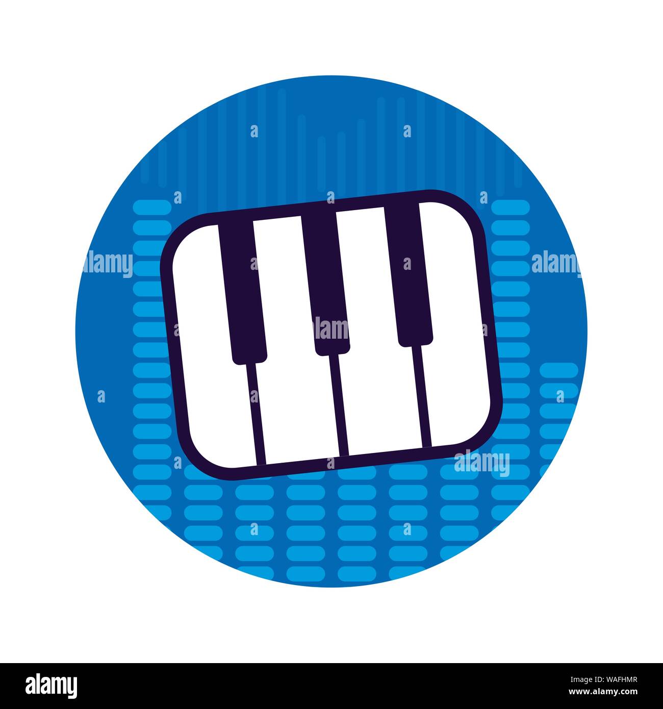 keyboard digital music sound design vector illustration Stock Vector ...