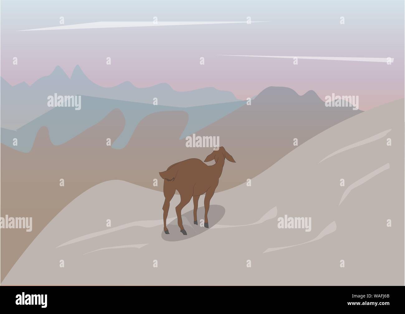 Green goat temple Stock Vector Images - Alamy