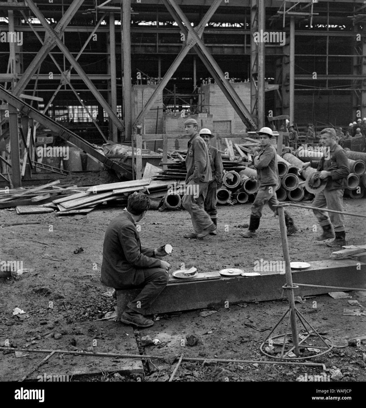 Soviet Factory Workers Black and White Stock Photos & Images - Alamy