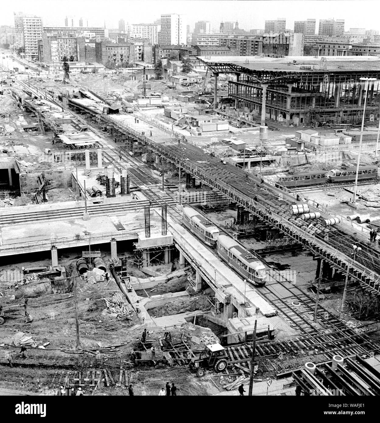 Warsaw Central Railway Station Black and White Stock Photos & Images ...