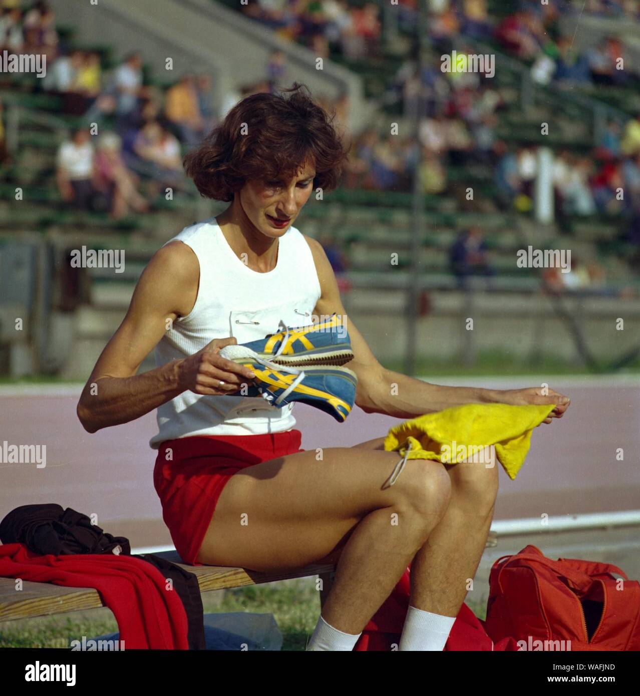Polish World Record Holder Irena Szewinska High Resolution Stock ...