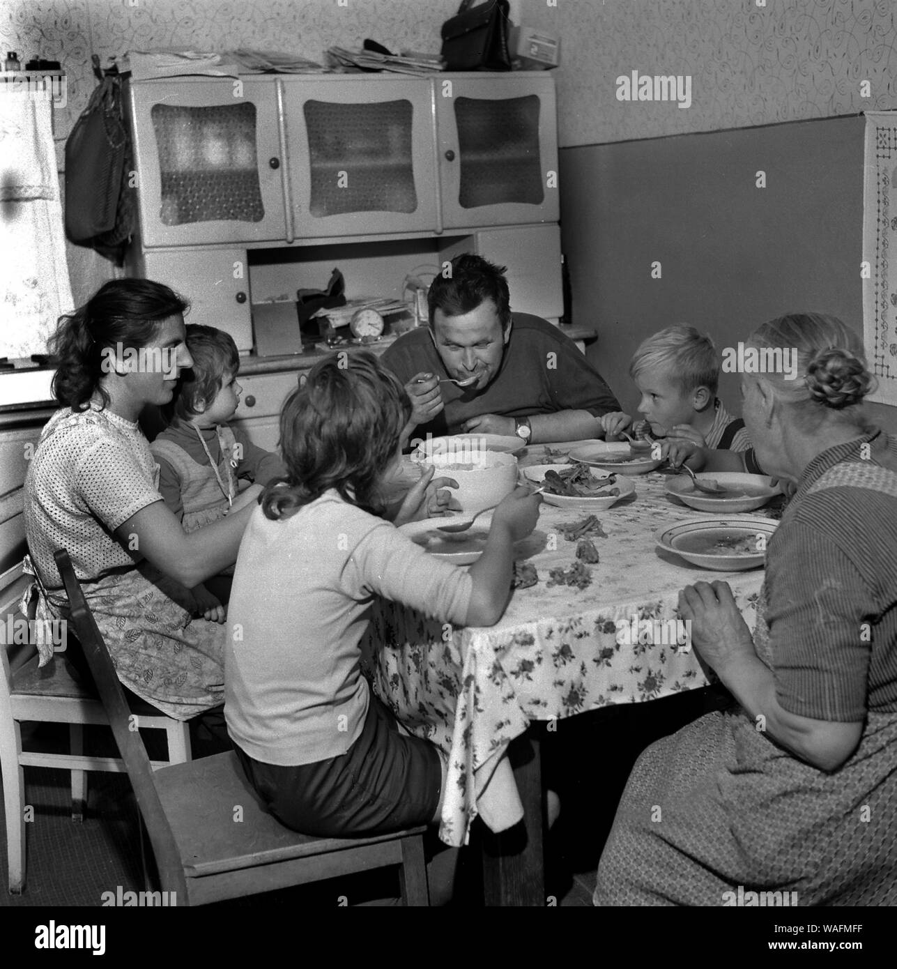 1970s Family Dinner High Resolution Stock Photography and Images - Alamy