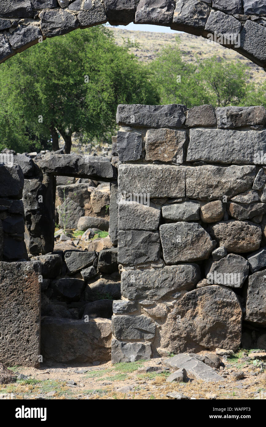 Korazim National Park. The park contains remains of the village of ...