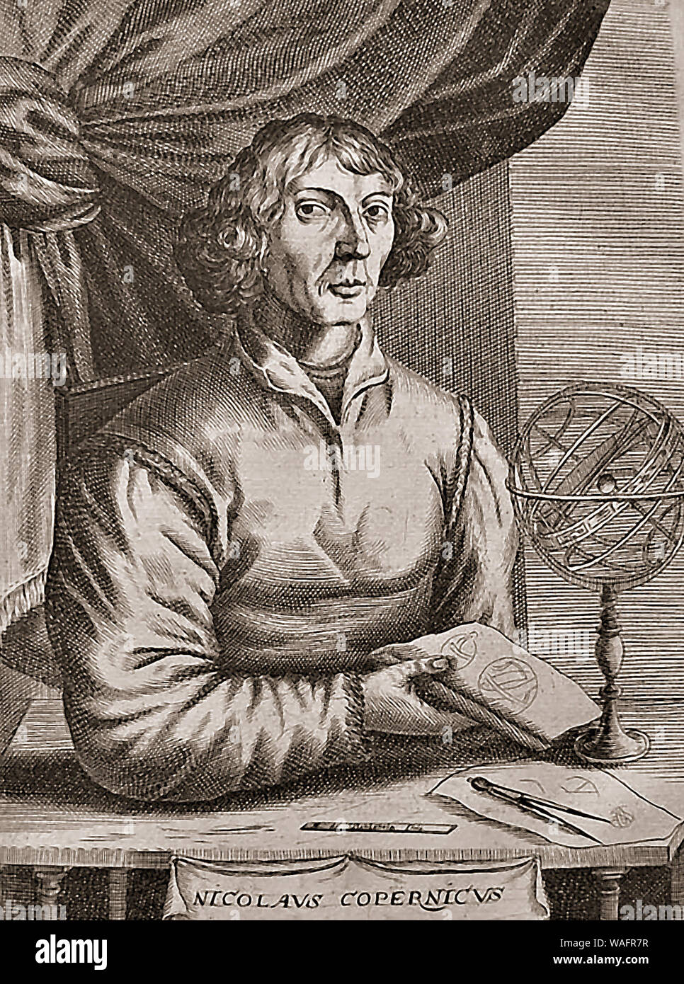 Nicolaus Copernicus Heliocentric Theory High Resolution Stock ...