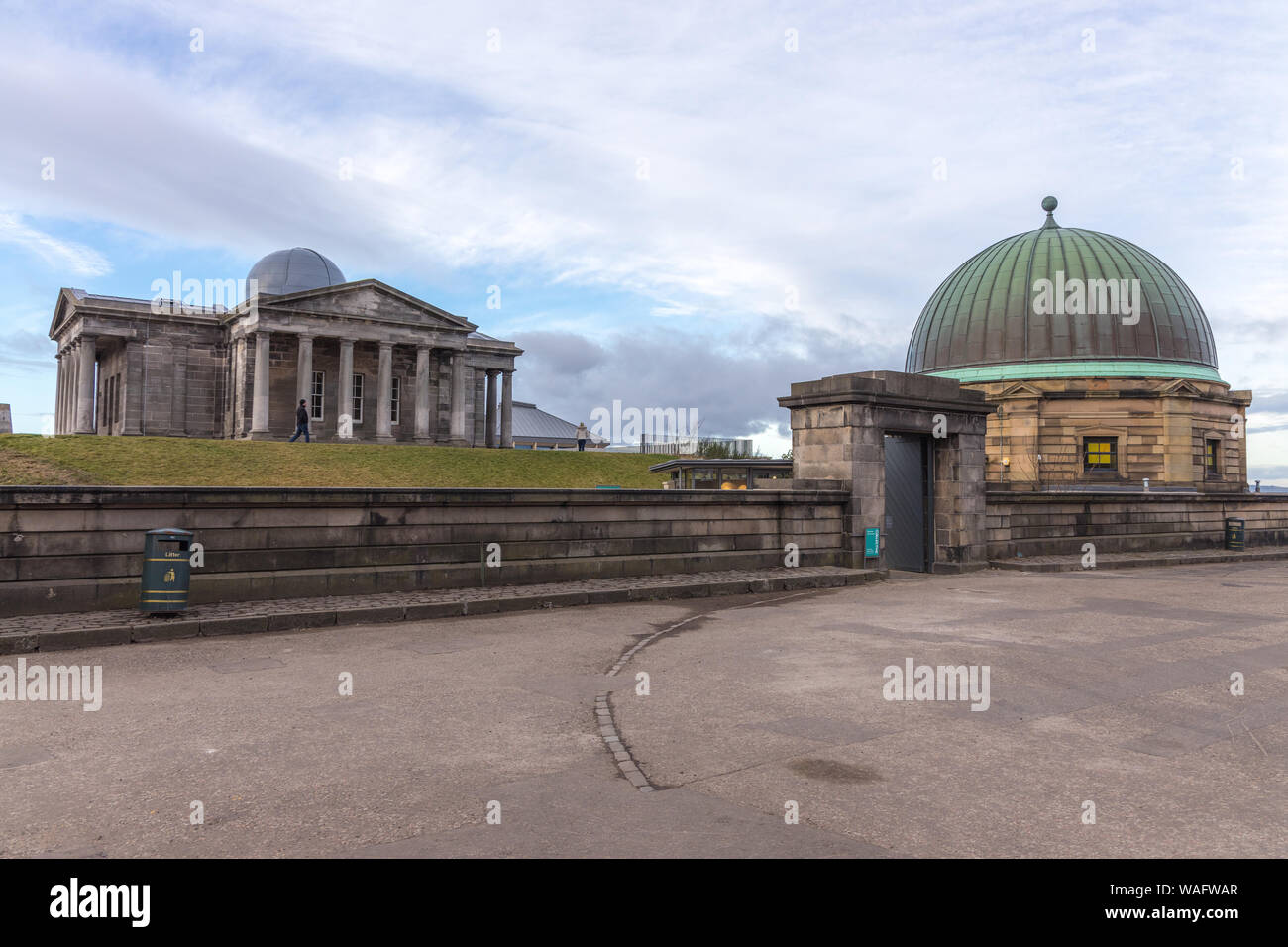 Edinburgh's City Observatory on Calton Hill in Edinburgh, Scotland. It ...