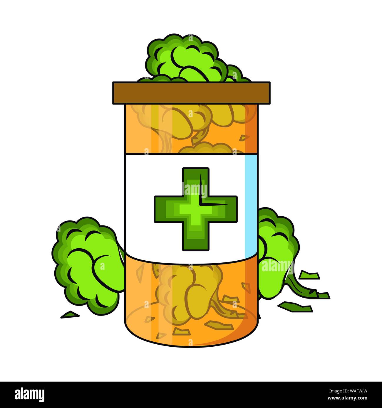 cannabis martihuana sativa hemp cartoon Stock Vector Image & Art - Alamy