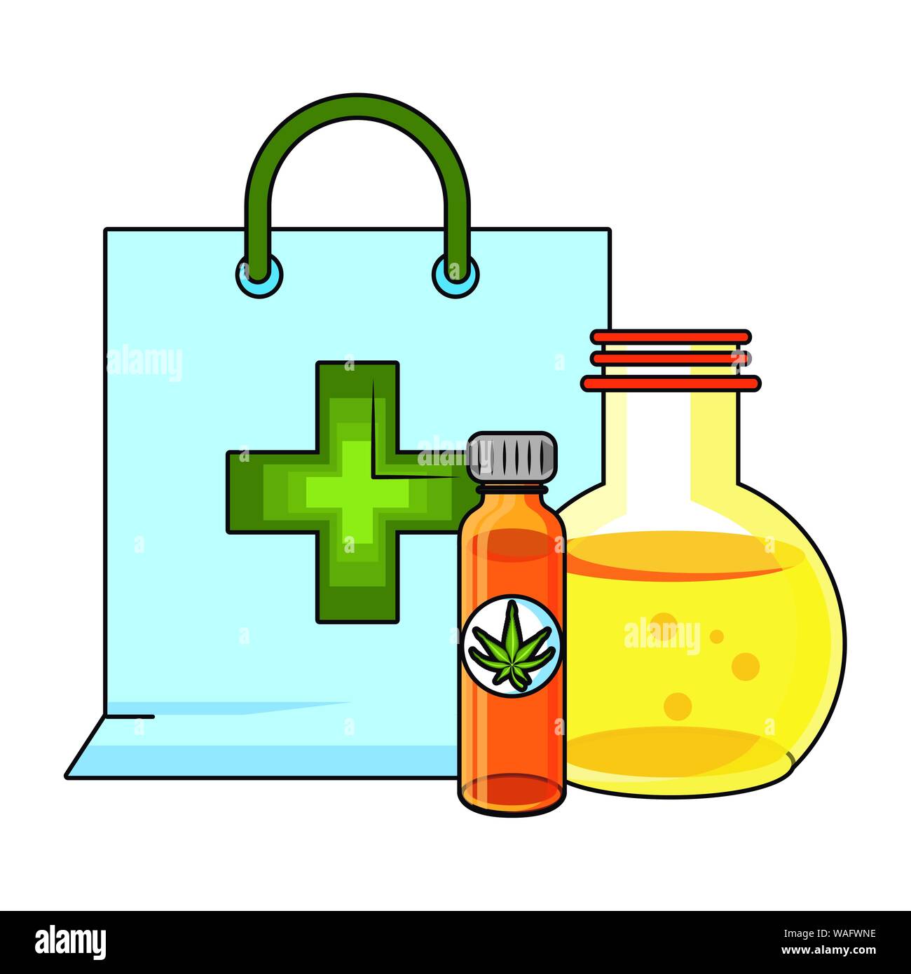 cannabis martihuana sativa hemp cartoon Stock Vector Image & Art - Alamy