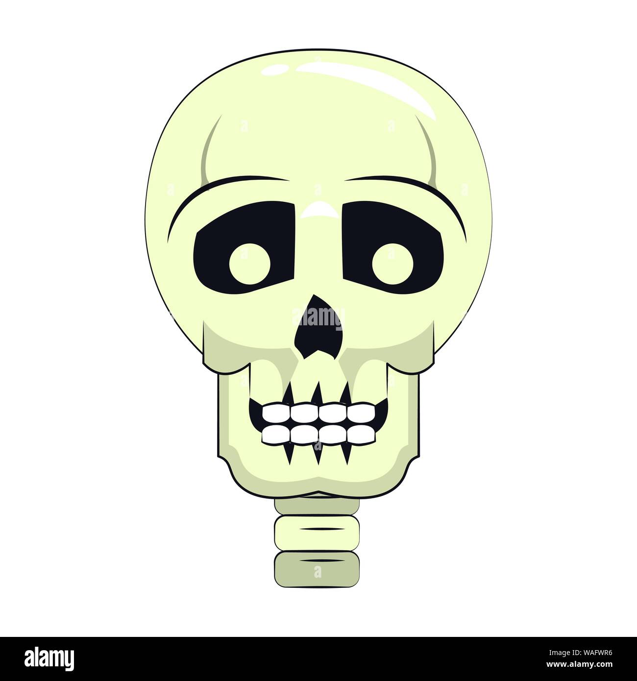 skull dead human anatomy cartoon Stock Vector Image & Art - Alamy