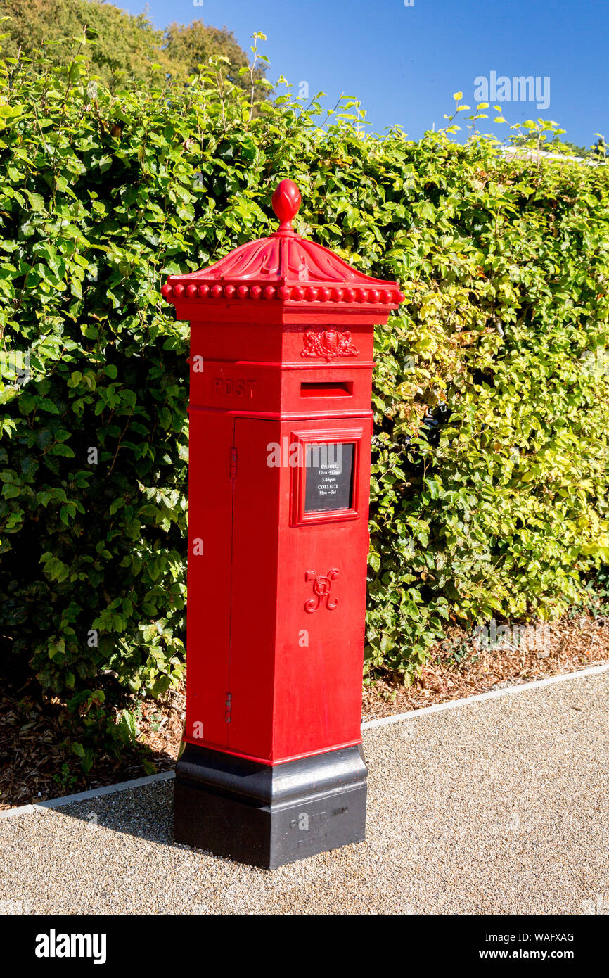 Preserved Victorian pillar box outside St Fagans National Museum of ...